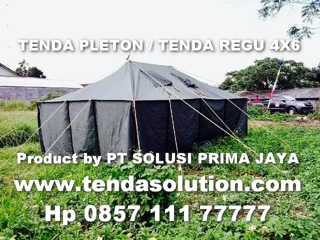 HARGA TENDA PLETON 4X6, 6X8, 6X12, 6X14 TENDA TERPAL TENTARA TENDA ...